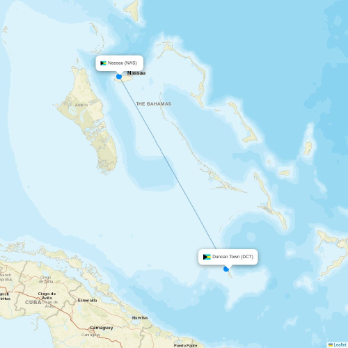Duncan Town (DCT) flight routes & destinations - Flight Routes