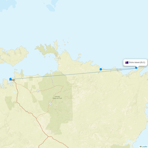 Elcho Island (ELC) flight routes & destinations - Flight Routes