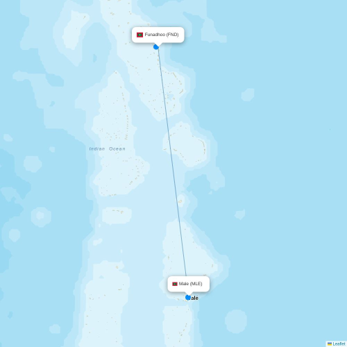 Funadhoo (FND) flight routes & destinations - Flight Routes