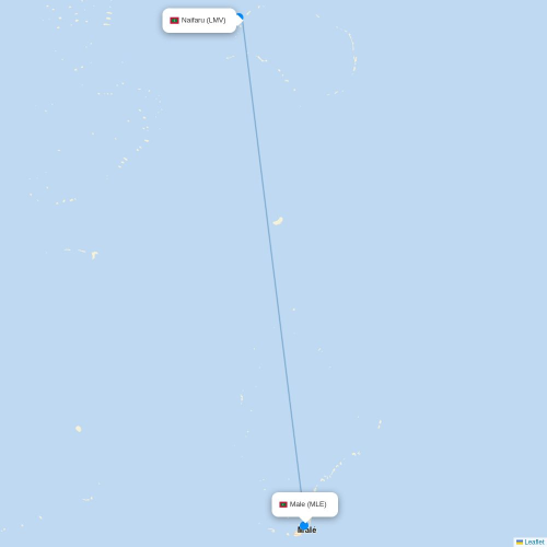 Naifaru (LMV) flight routes & destinations - Flight Routes