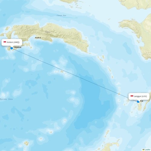 Langgur (LUV) flight routes & destinations - Flight Routes