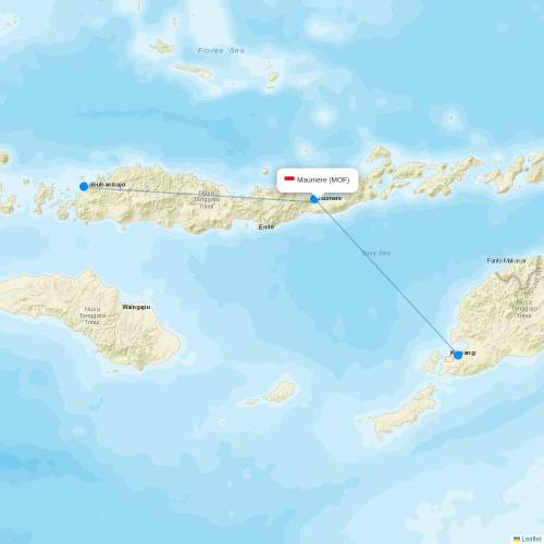 Maumere (MOF) flight routes & destinations - Flight Routes