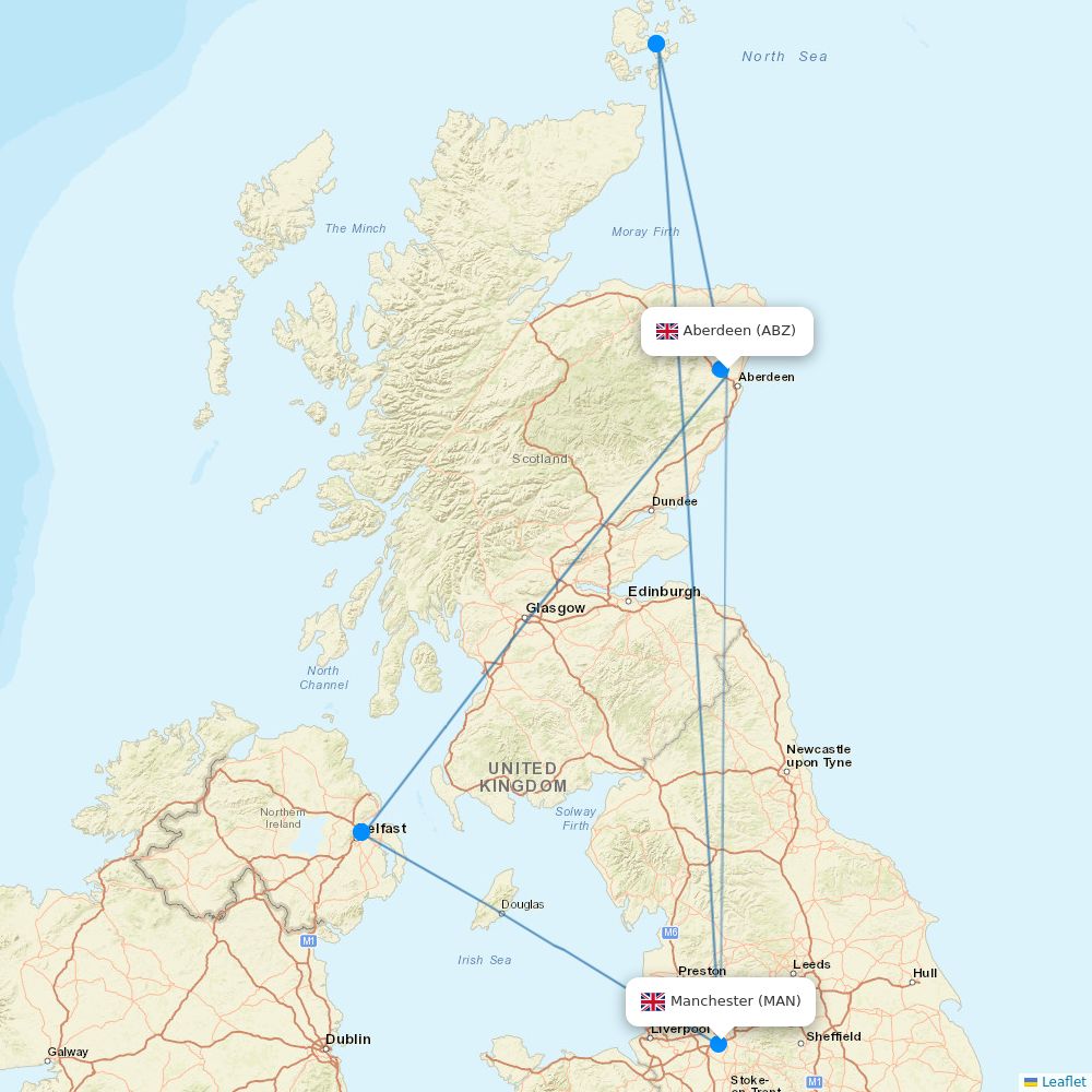 Loganair routes 2025 – interactive map with all flights - Flight Routes