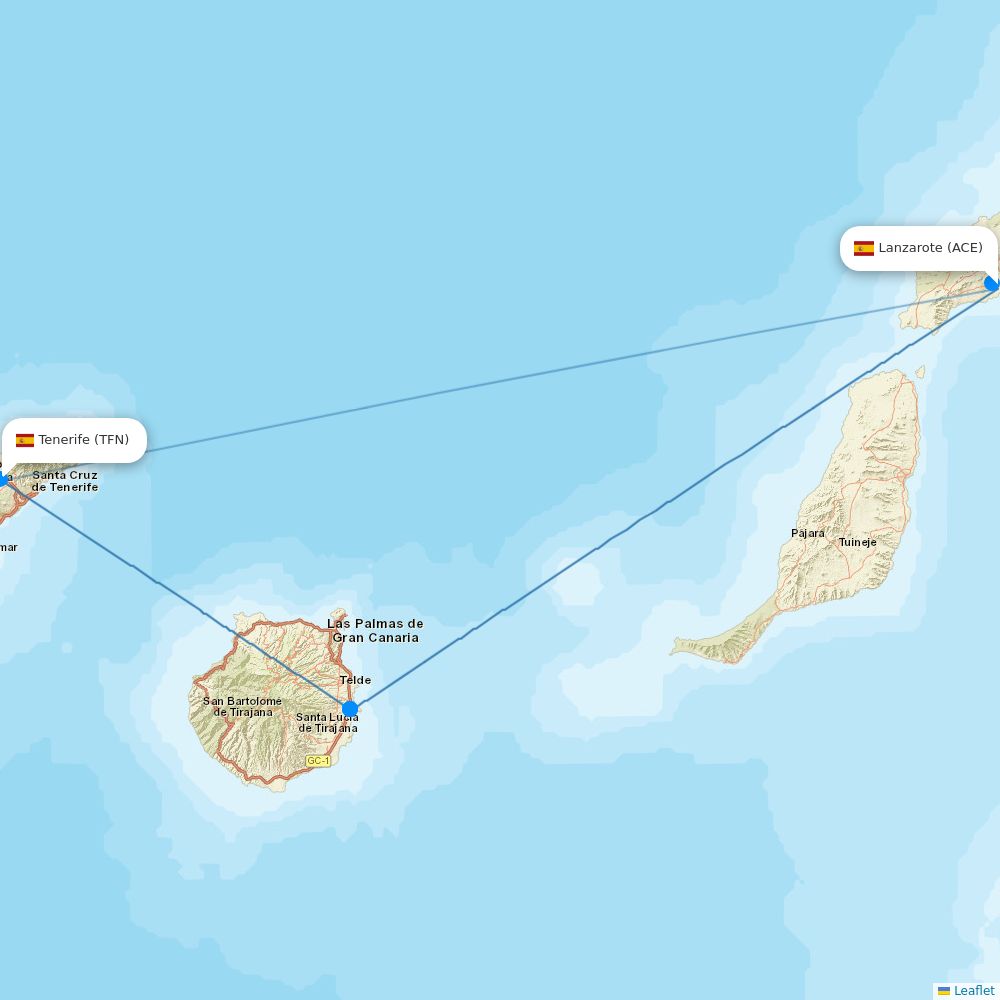 Binter Canarias routes 2025 – map with all flights - Flight Routes