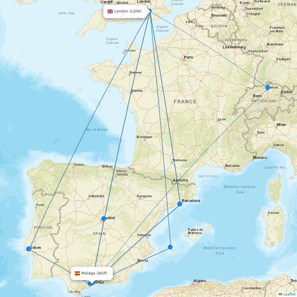 Easyjet routes 2026 – interactive map with all flights - Flight Routes