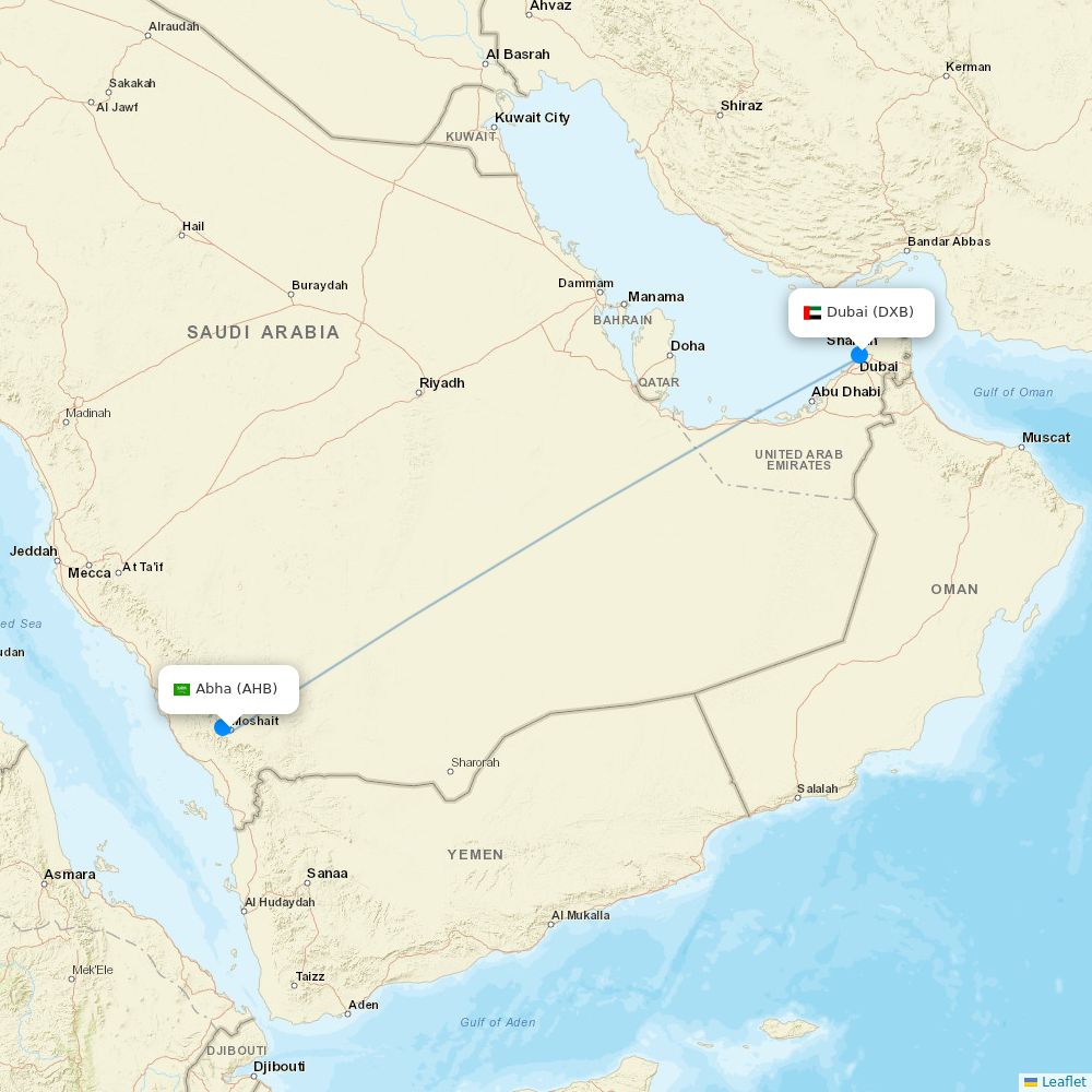 Flydubai routes 2026 – interactive map with all flights - Flight Routes
