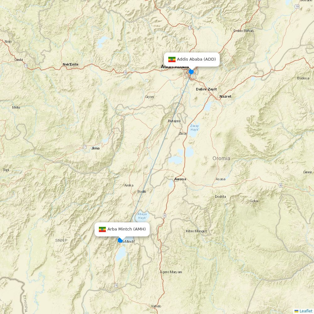 Ethiopian Airlines routes 2025 – map with all flights - Flight Routes