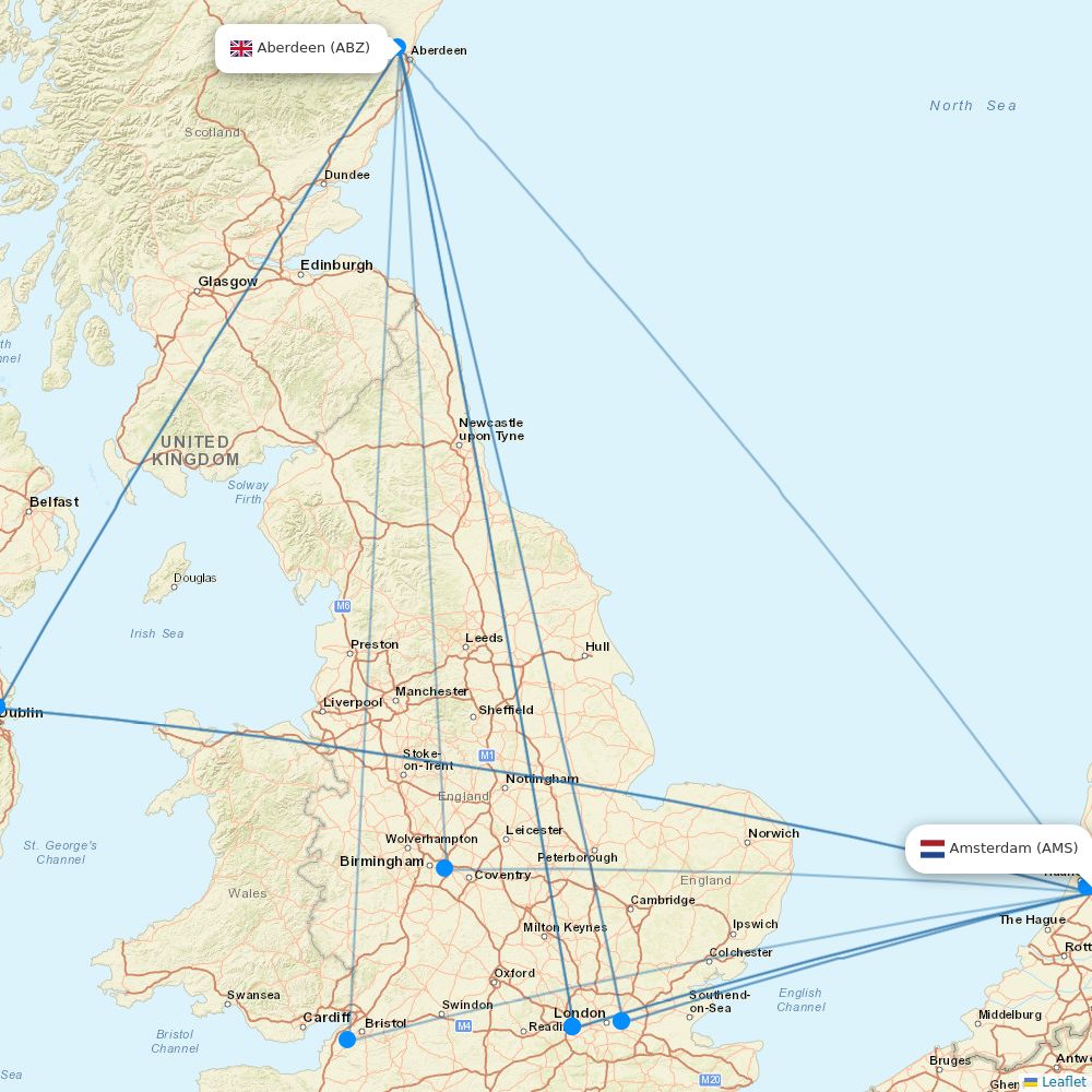KLM routes 2025 – interactive map with all flights - Flight Routes