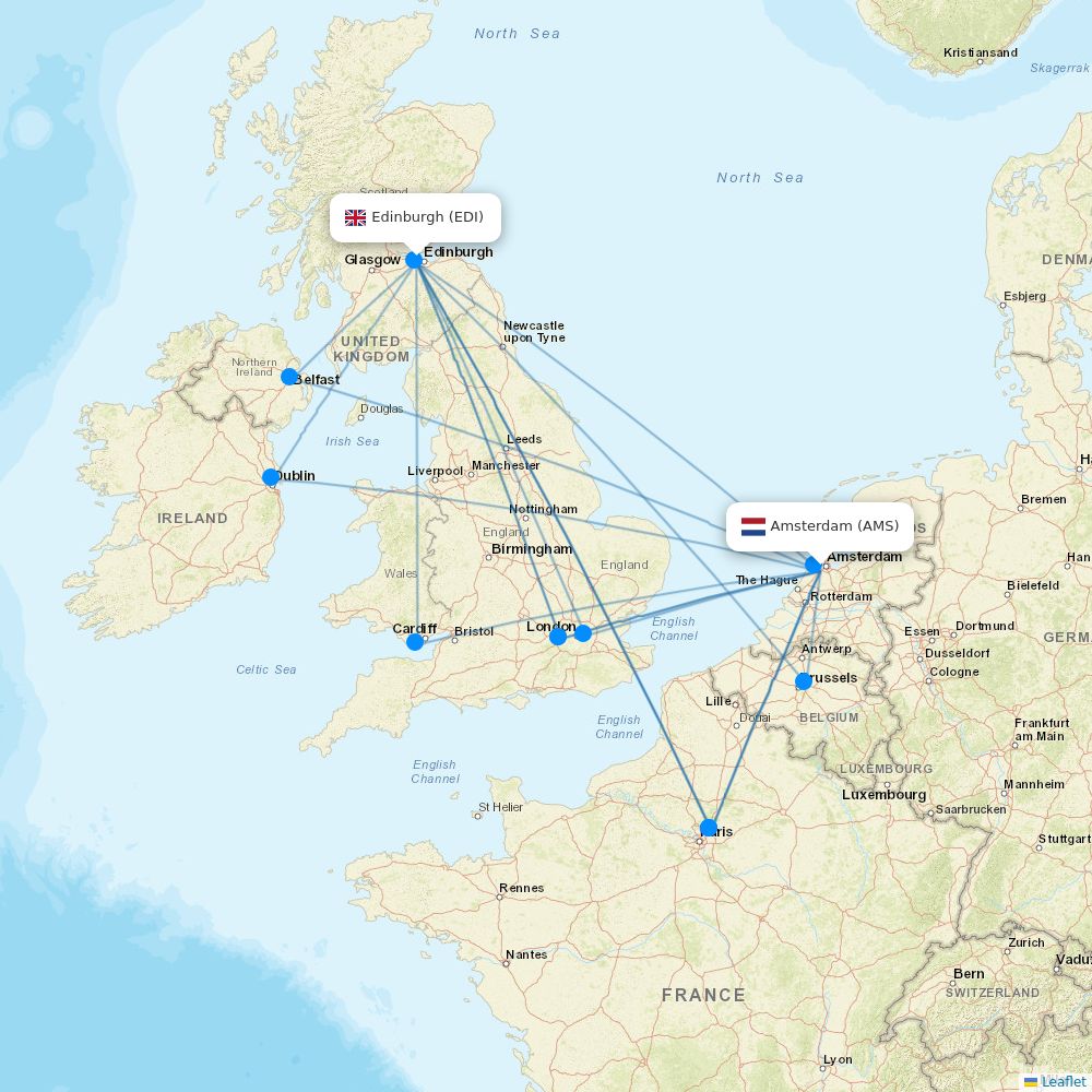 KLM routes 2025 – interactive map with all flights - Flight Routes