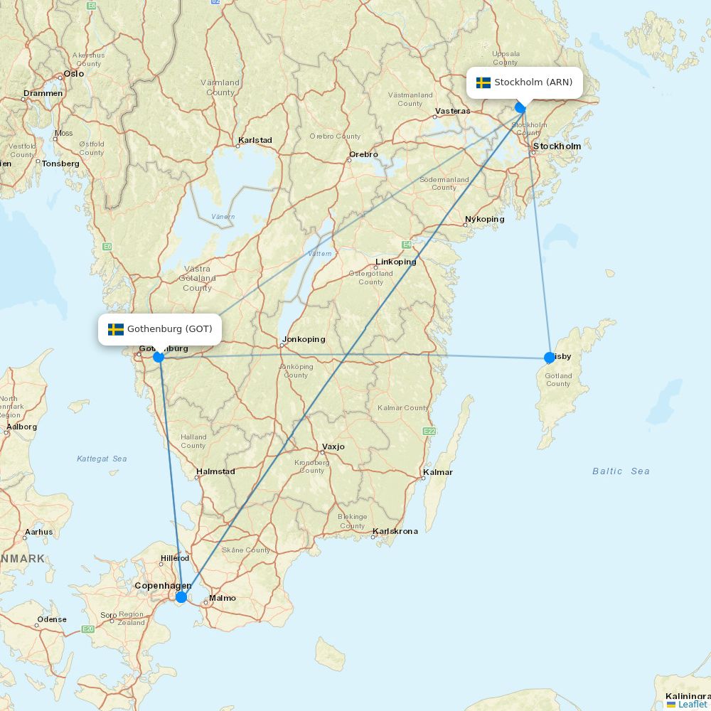 SAS routes 2026 – interactive map with all flights - Flight Routes