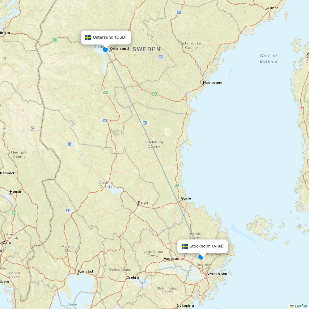 SAS routes 2026 – interactive map with all flights - Flight Routes