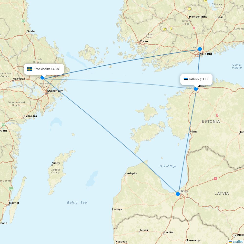 SAS routes 2026 – interactive map with all flights - Flight Routes