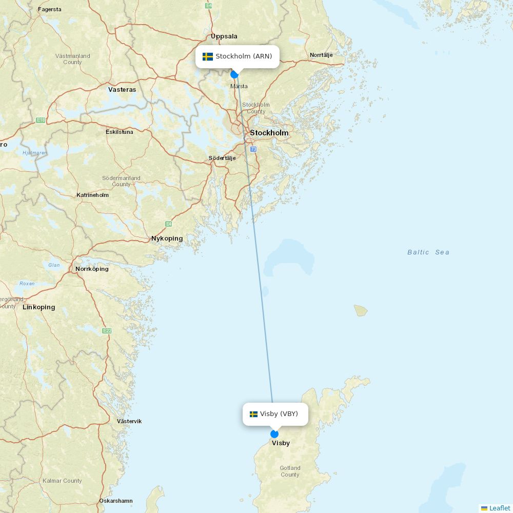 SAS routes 2026 – interactive map with all flights - Flight Routes