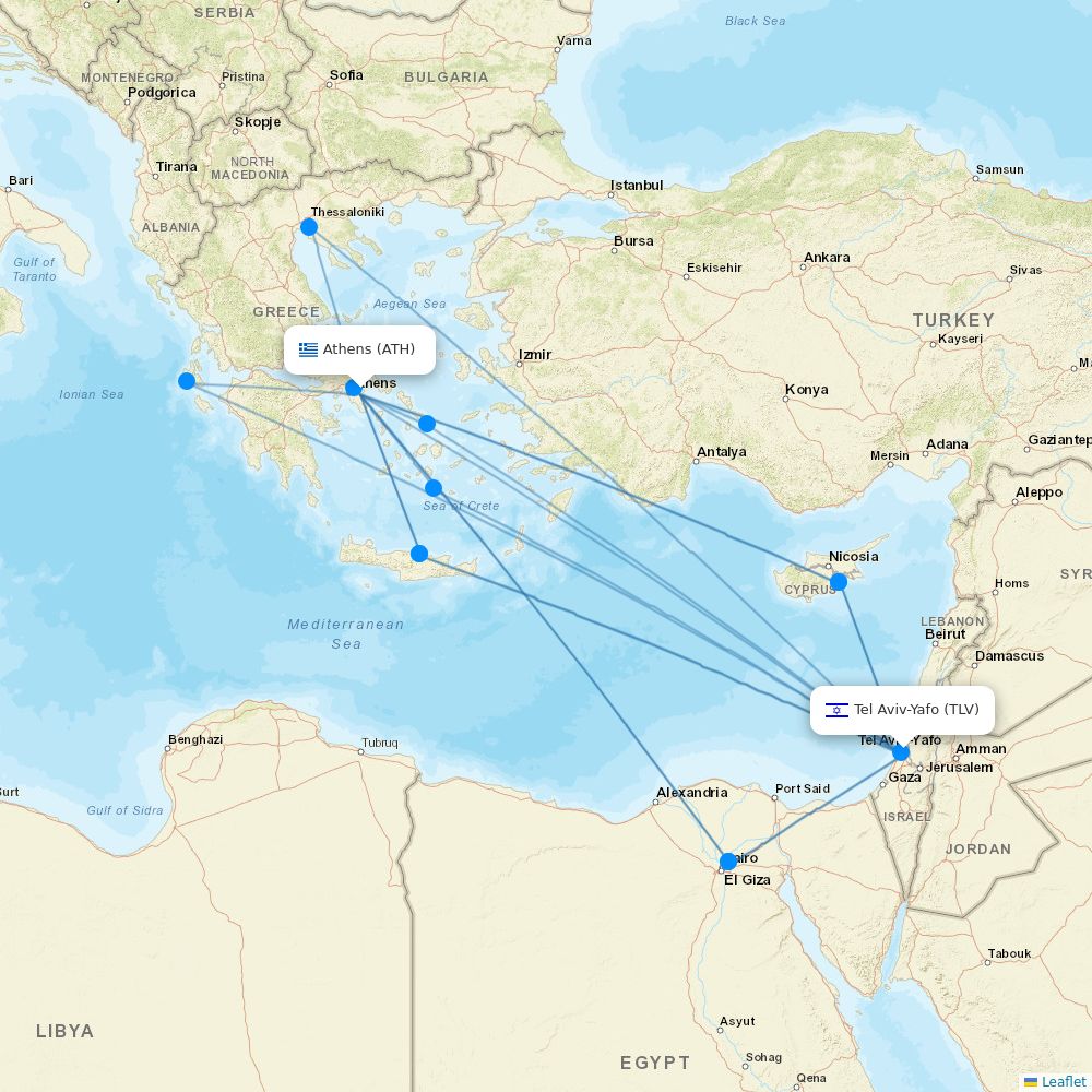 Aegean Airlines routes 2025 – map with all flights - Flight Routes