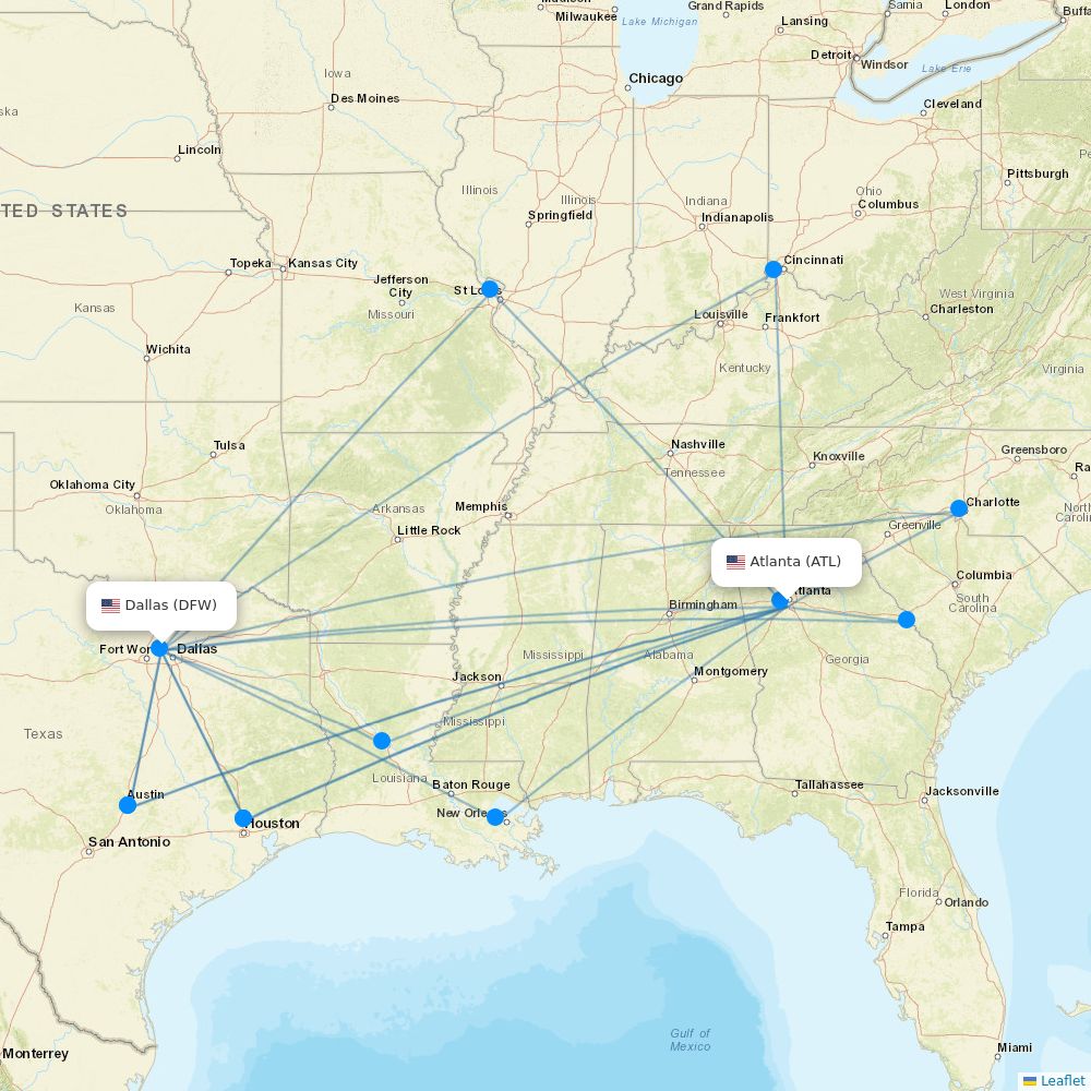 Delta Air Lines routes 2025 – map with all flights - Flight Routes