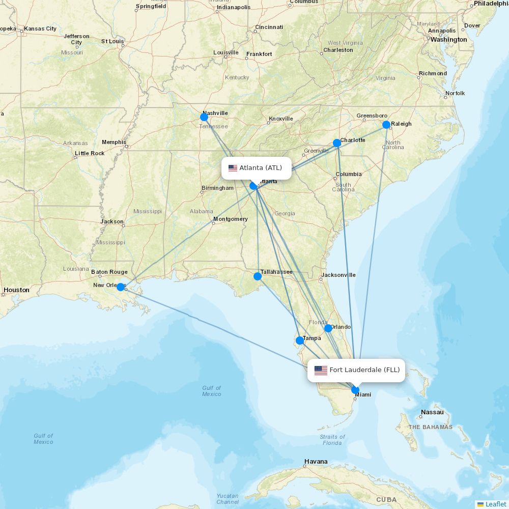 Spirit Airlines routes 2025 – map with all flights - Flight Routes
