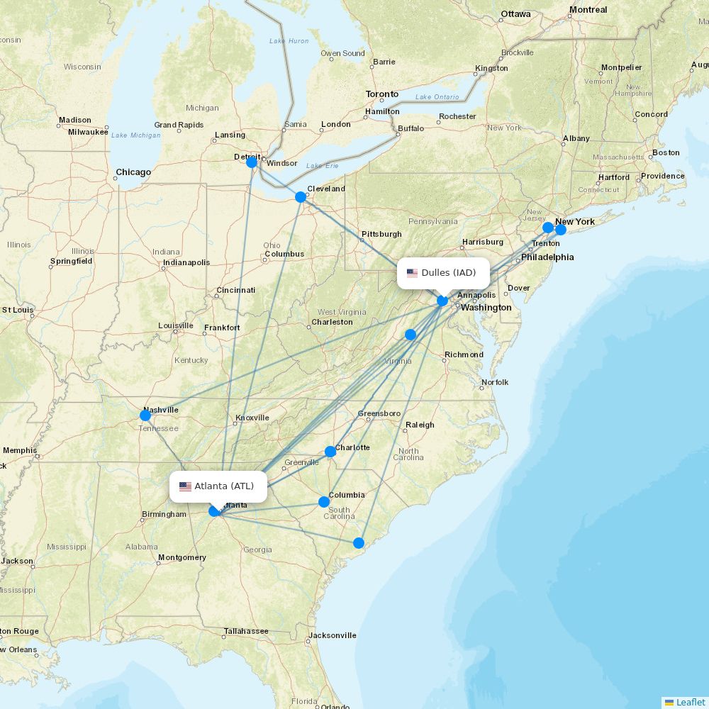 Frontier Airlines routes 2026 – map with all flights - Flight Routes