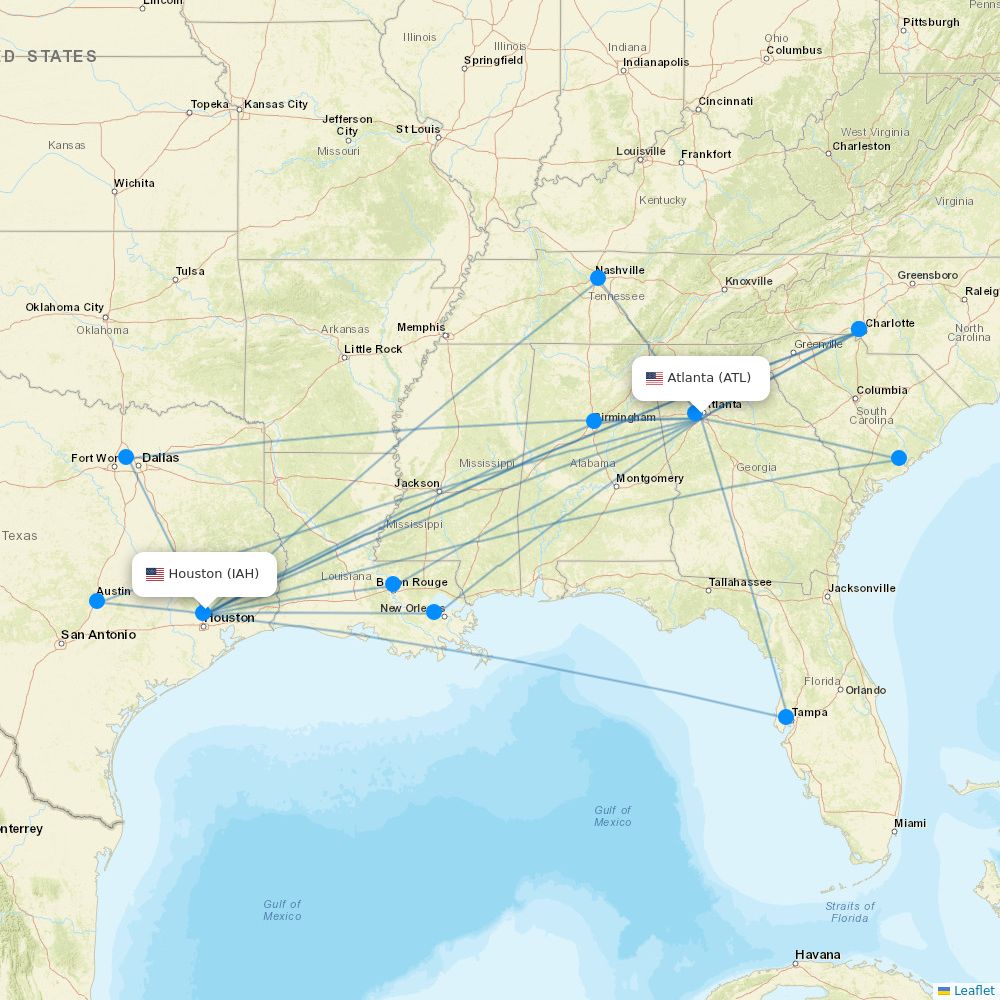 Frontier Airlines routes 2026 – map with all flights - Flight Routes