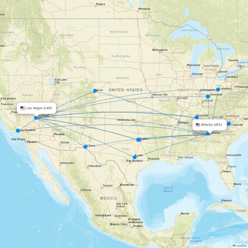 Delta Air Lines routes 2025 – map with all flights - Flight Routes
