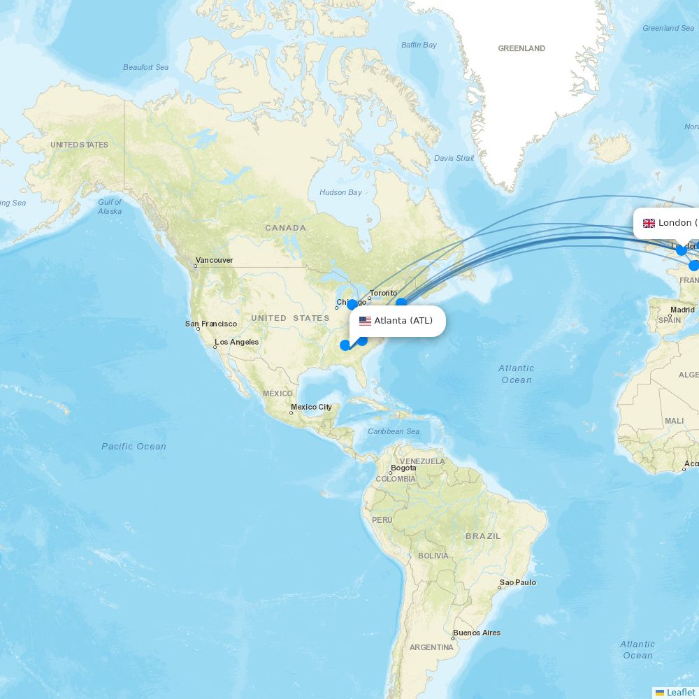 Virgin Atlantic routes 2025 – map with all flights - Flight Routes