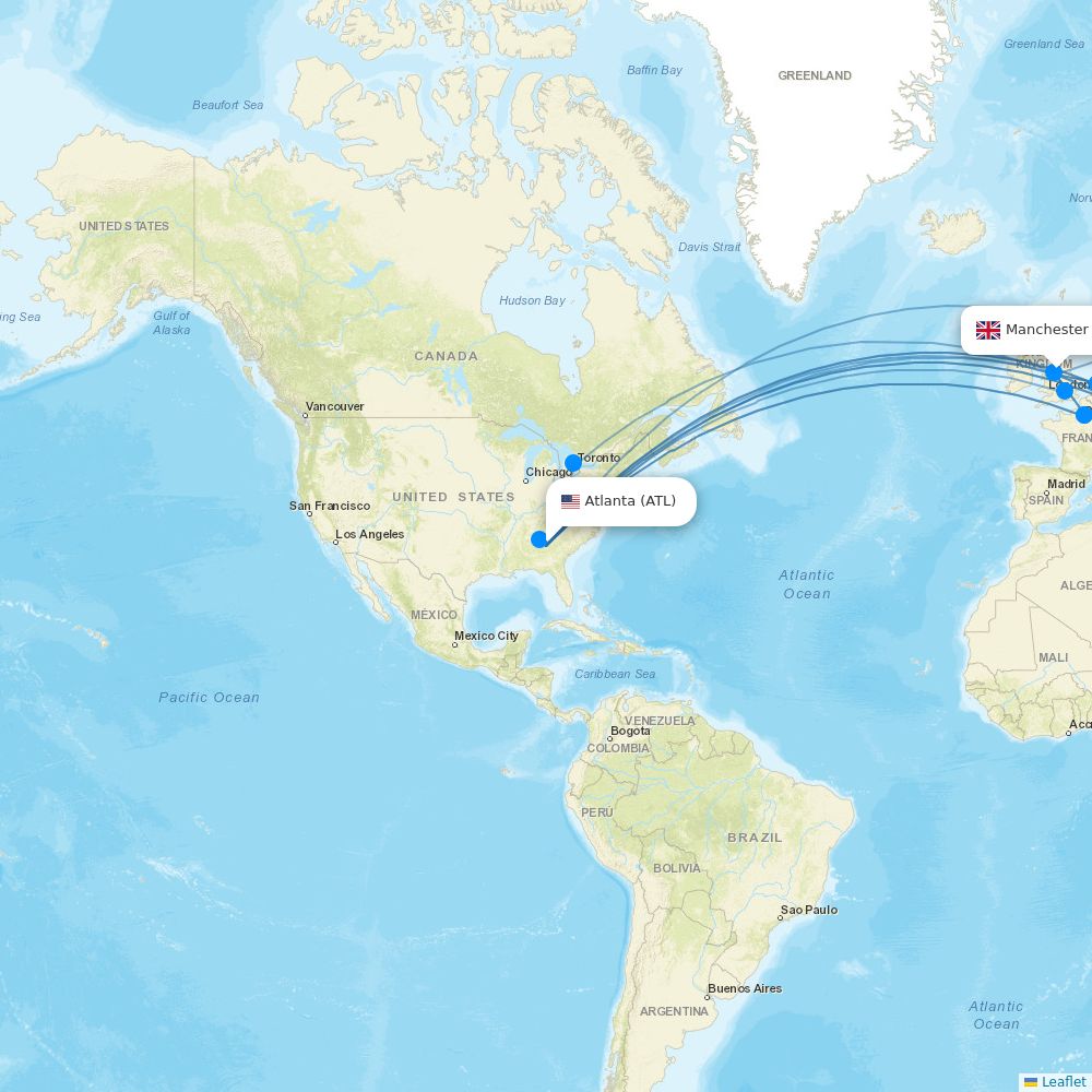 Virgin Atlantic routes 2025 – map with all flights - Flight Routes
