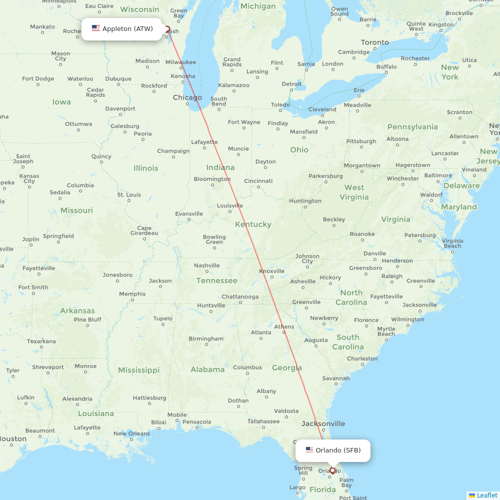 Allegiant Air routes 2026 – map with all flights - Flight Routes