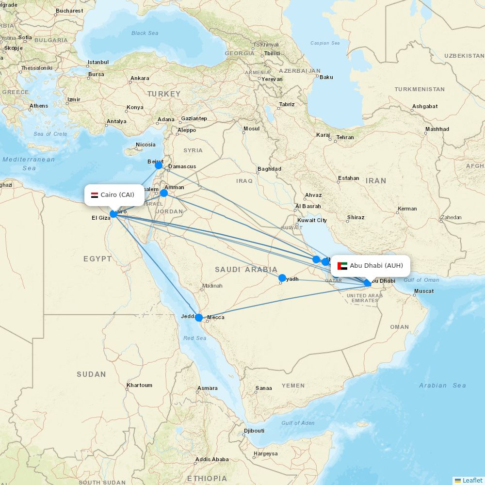 Etihad Airways routes 2026 – map with all flights - Flight Routes