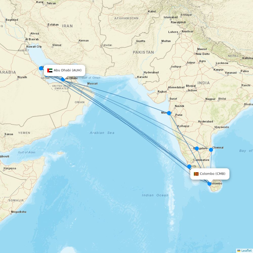 Etihad Airways routes 2025 – map with all flights - Flight Routes
