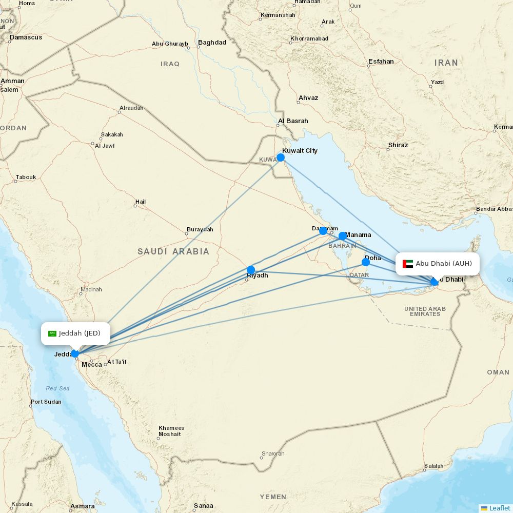 Etihad Airways routes 2025 – map with all flights - Flight Routes