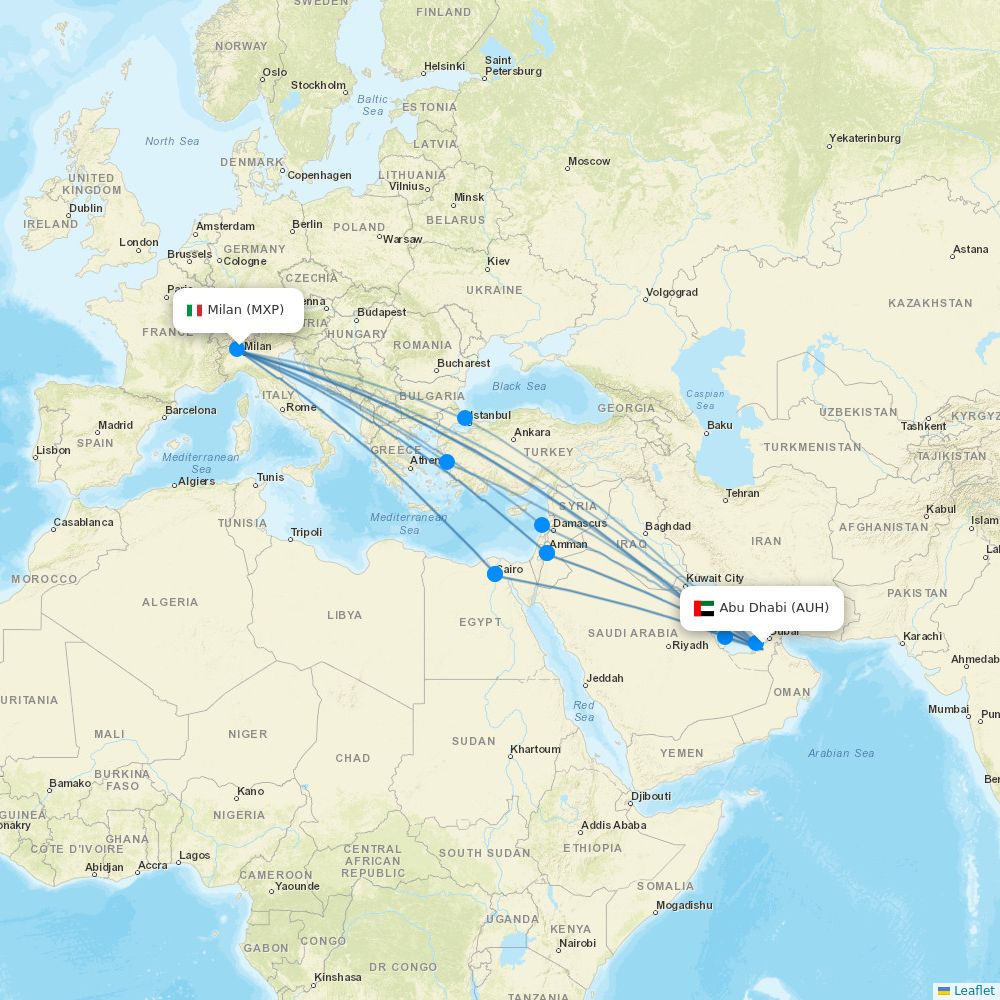 Etihad Airways routes 2025 – map with all flights - Flight Routes