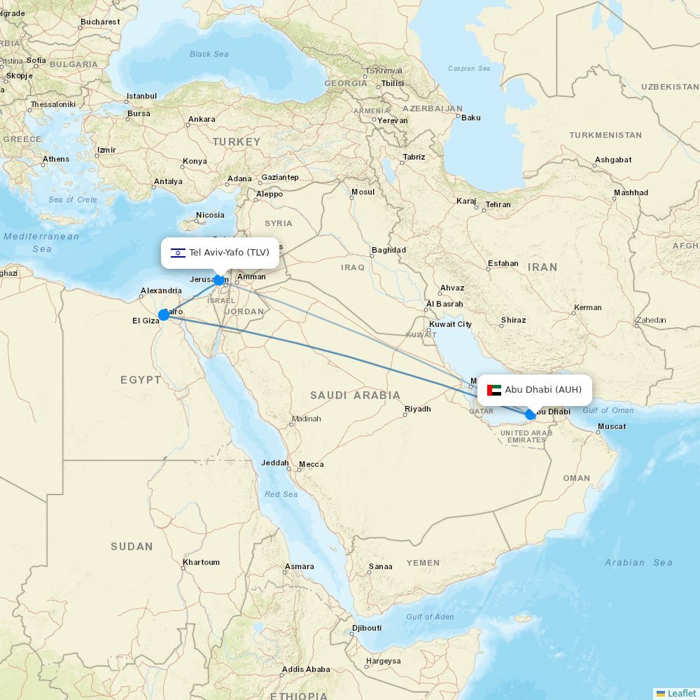 Etihad Airways routes 2025 – map with all flights - Flight Routes