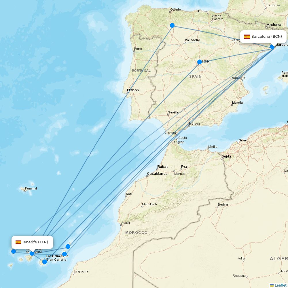 Vueling routes 2025 – interactive map with all flights - Flight Routes