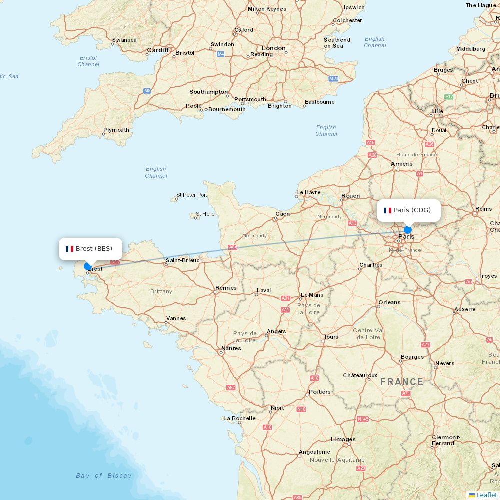 Air France routes 2025 – map with all flights - Flight Routes