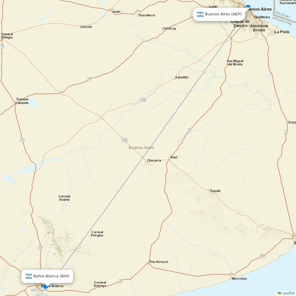 Aerolineas Argentinas routes 2025 – map with all flights - Flight Routes