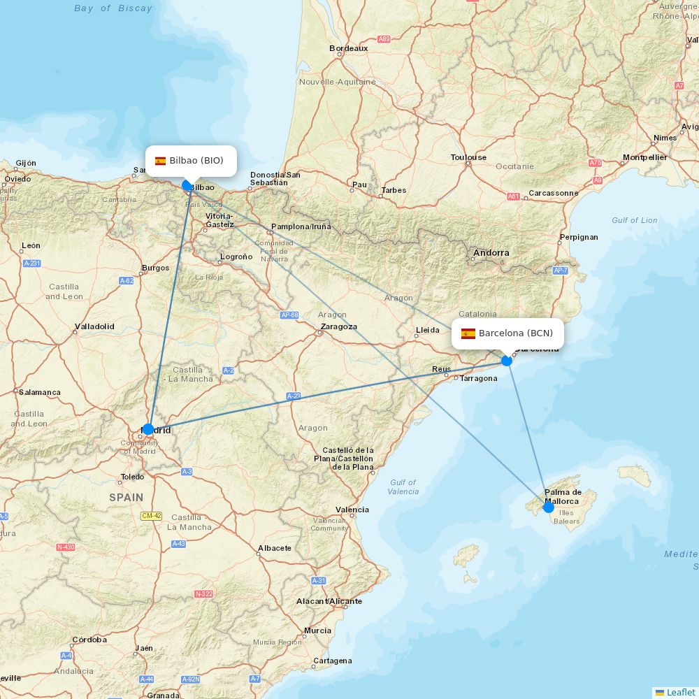 Vueling routes 2025 – interactive map with all flights - Flight Routes