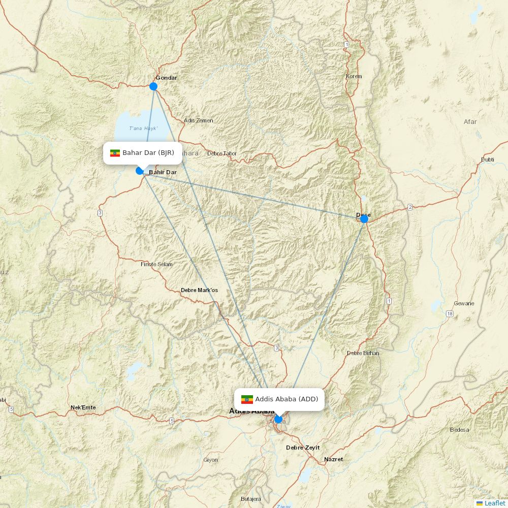 Ethiopian Airlines routes 2025 – map with all flights - Flight Routes