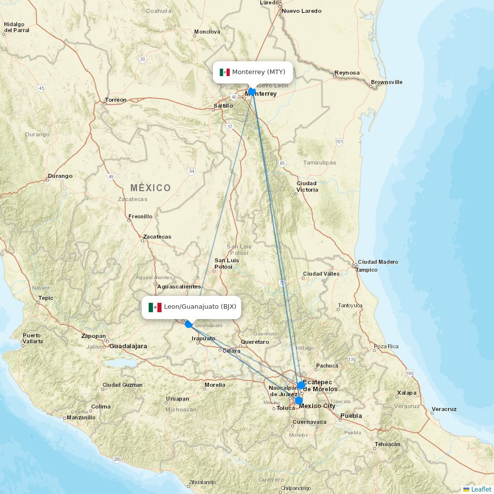 Volaris routes 2025 – interactive map with all flights - Flight Routes
