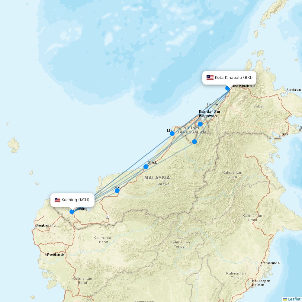 AirAsia routes 2025 – interactive map with all flights - Flight Routes