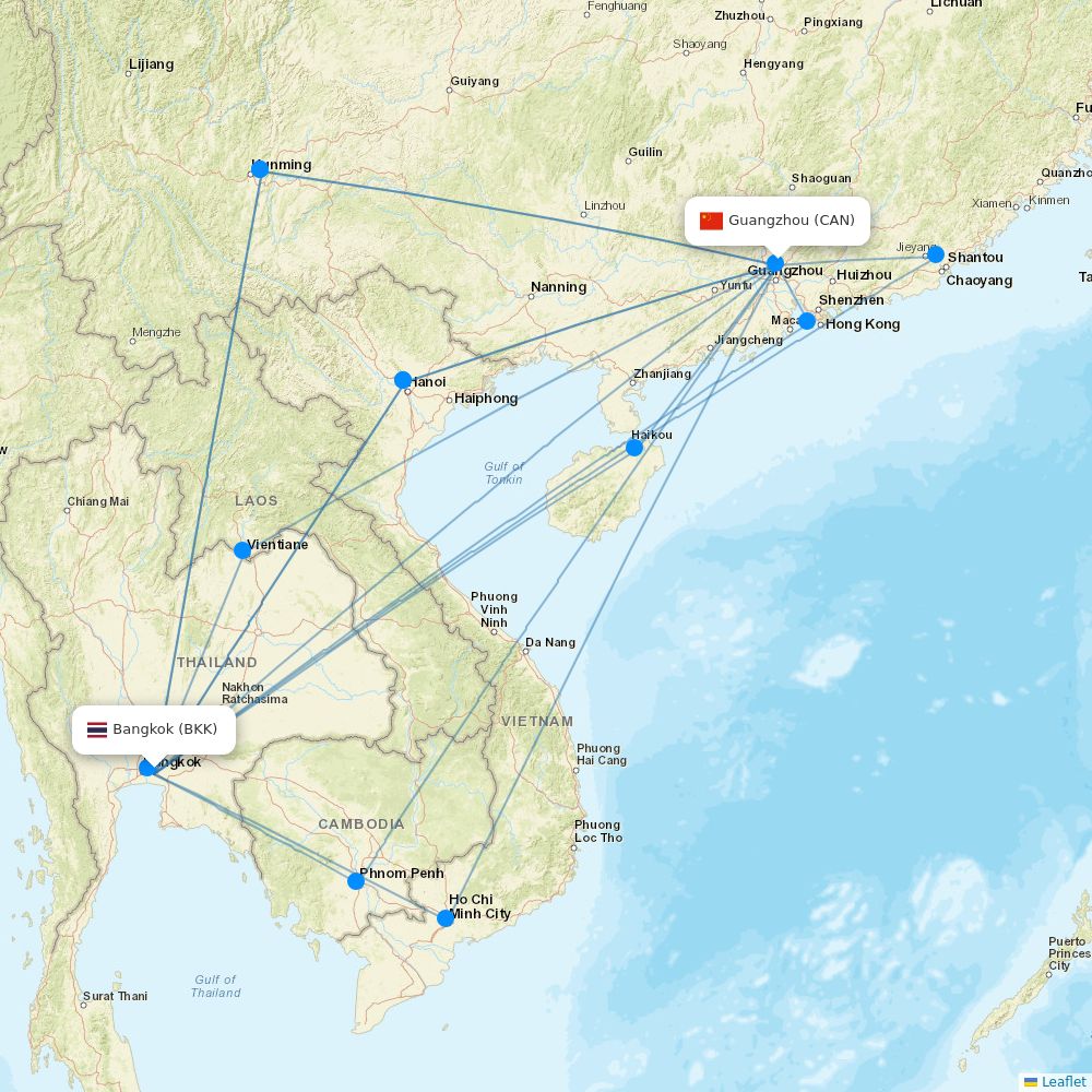9 Air airline routes (AQ) 2026, map - Flight Routes