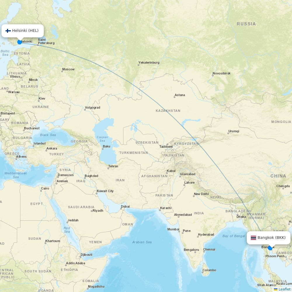 Finnair routes 2026 – interactive map with all flights - Flight Routes