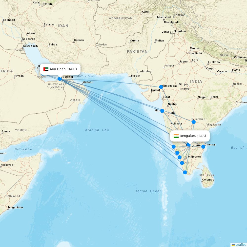 Etihad Airways routes 2025 – map with all flights - Flight Routes