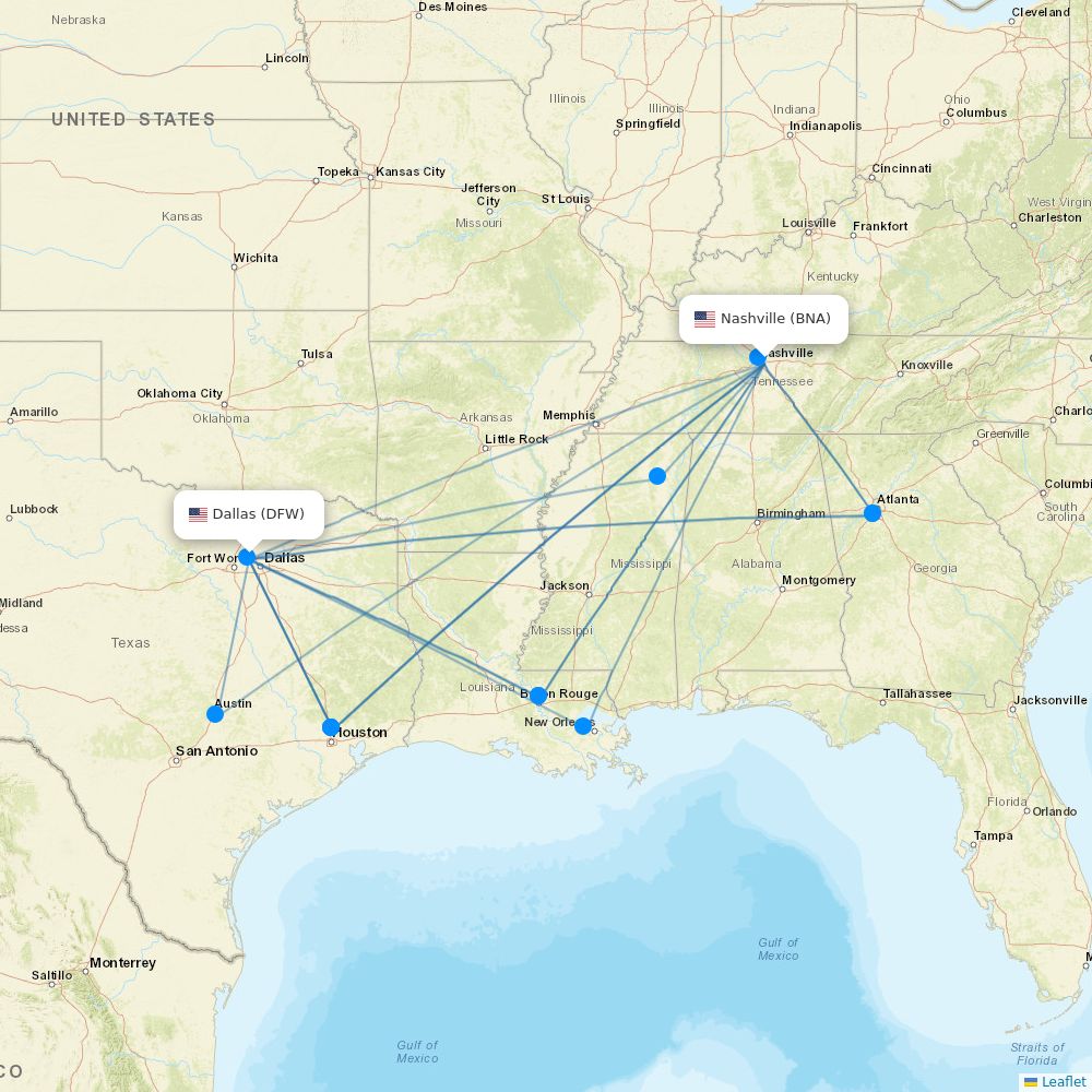 American Airlines routes 2026 – map with all flights - Flight Routes