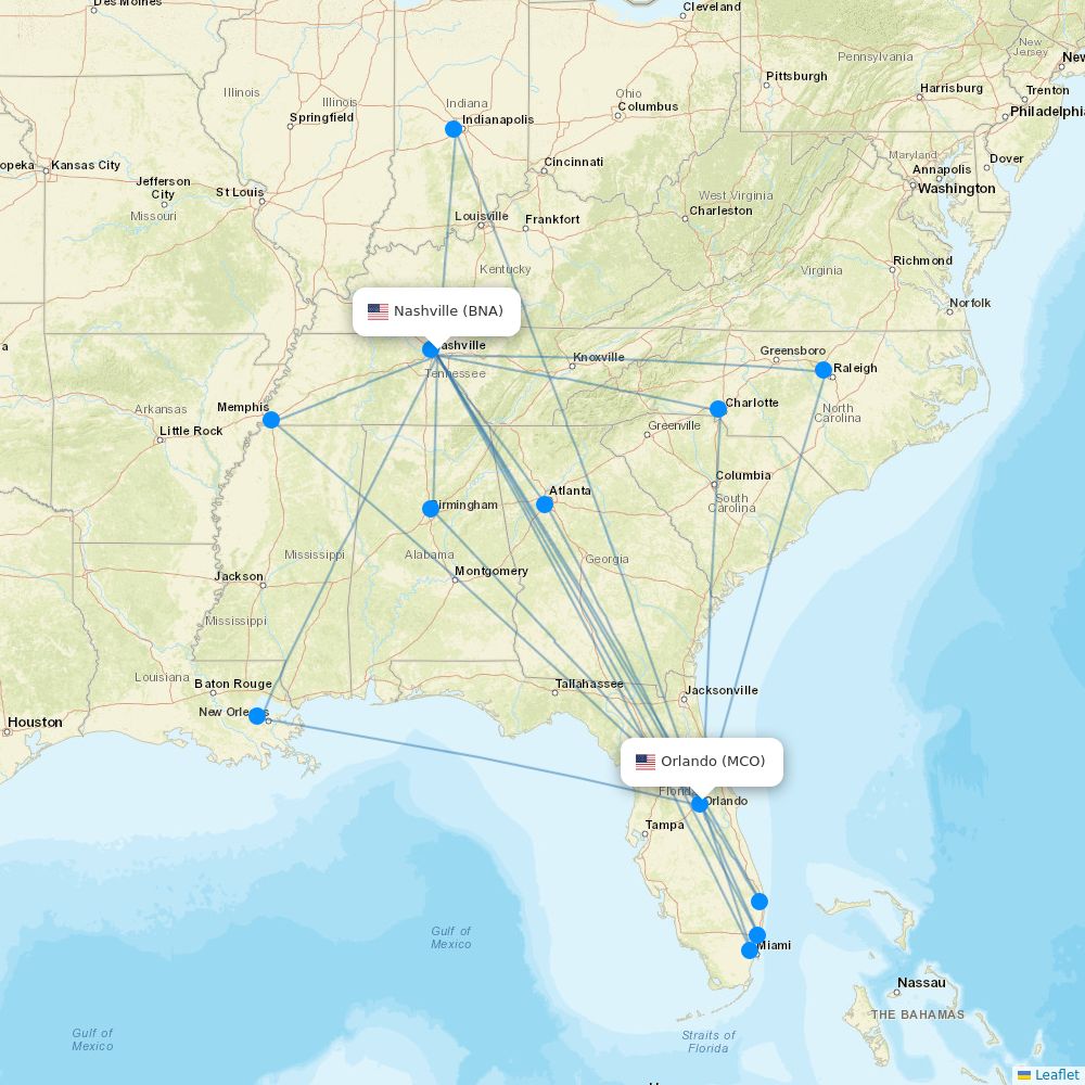 Spirit Airlines routes 2026 – map with all flights - Flight Routes
