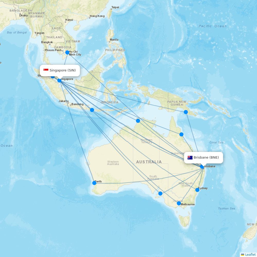 Singapore Airlines routes 2025 – map with all flights - Flight Routes