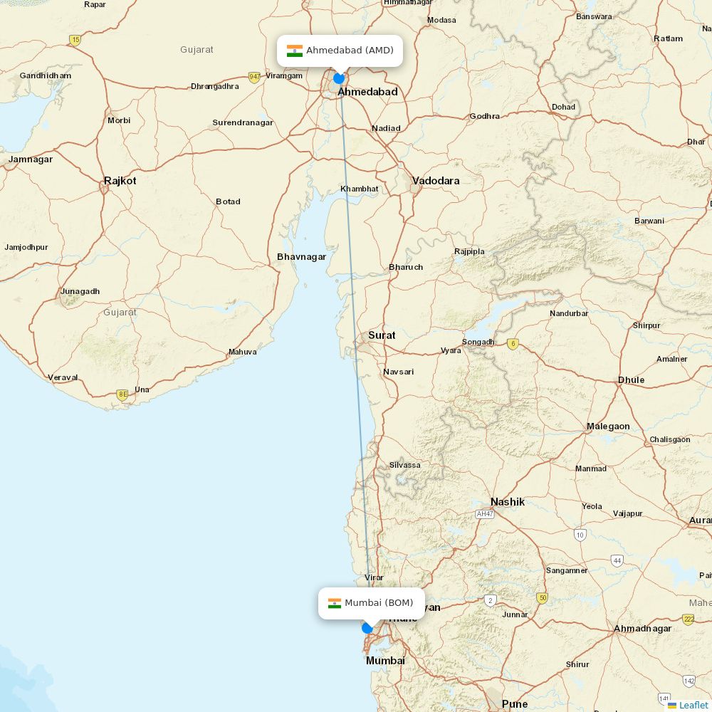 IndiGo routes 2025 – interactive map with all flights - Flight Routes