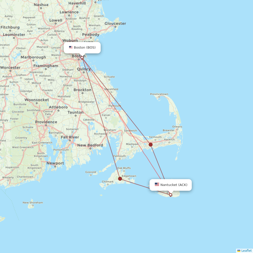 Cape Air routes 2025 – interactive map with all flights - Flight Routes