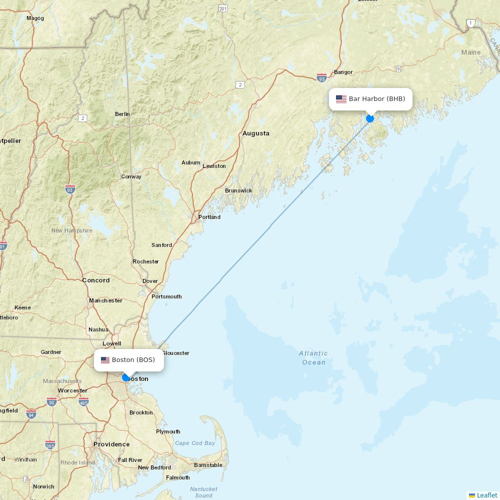 Cape Air routes 2025 – interactive map with all flights - Flight Routes