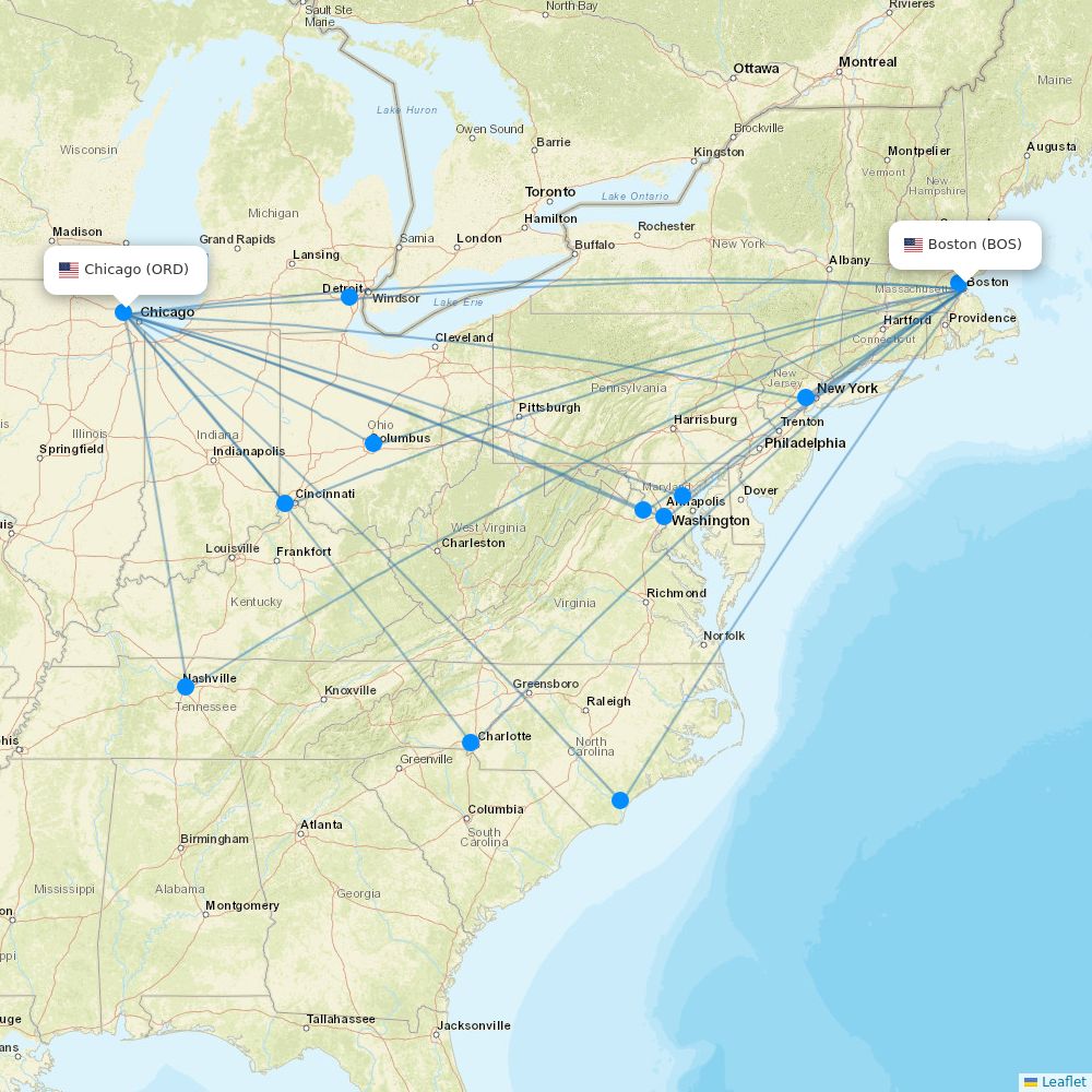 United Airlines routes 2025 – map with all flights - Flight Routes