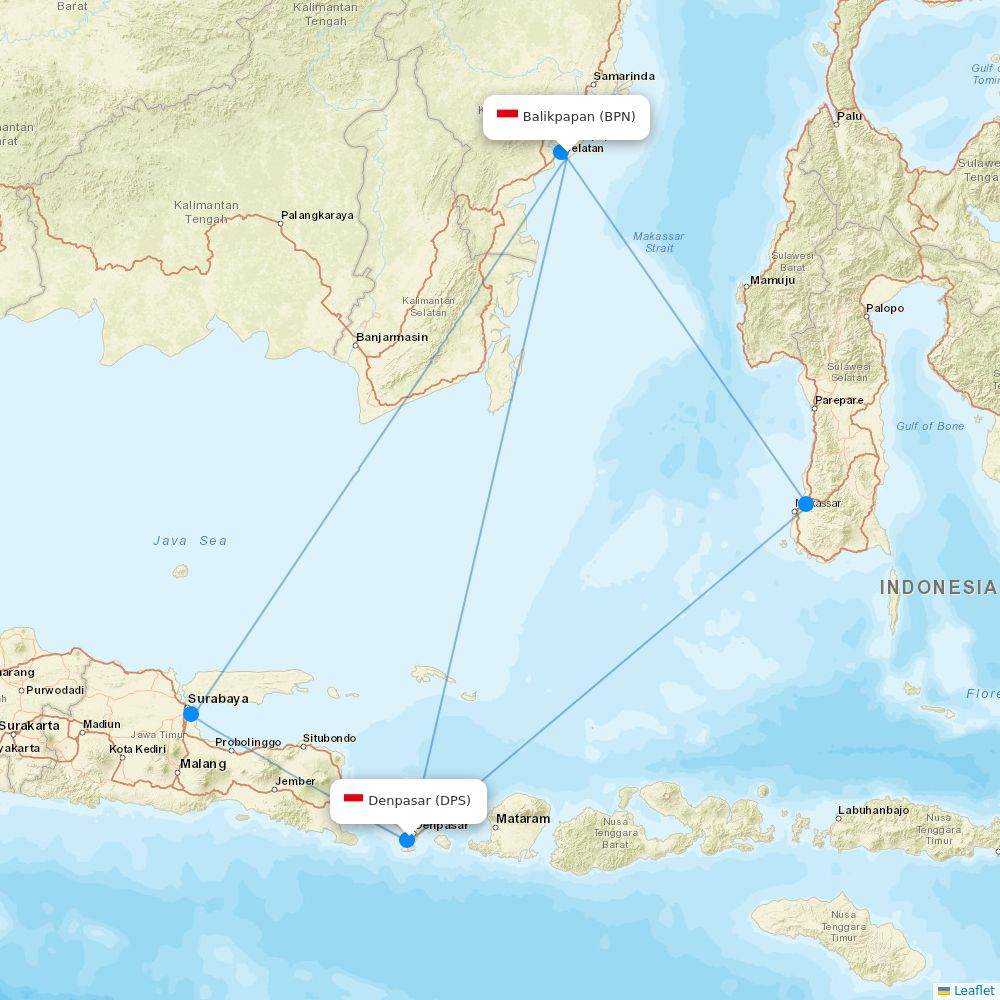 Indonesia AirAsia routes 2026 – map with all flights - Flight Routes