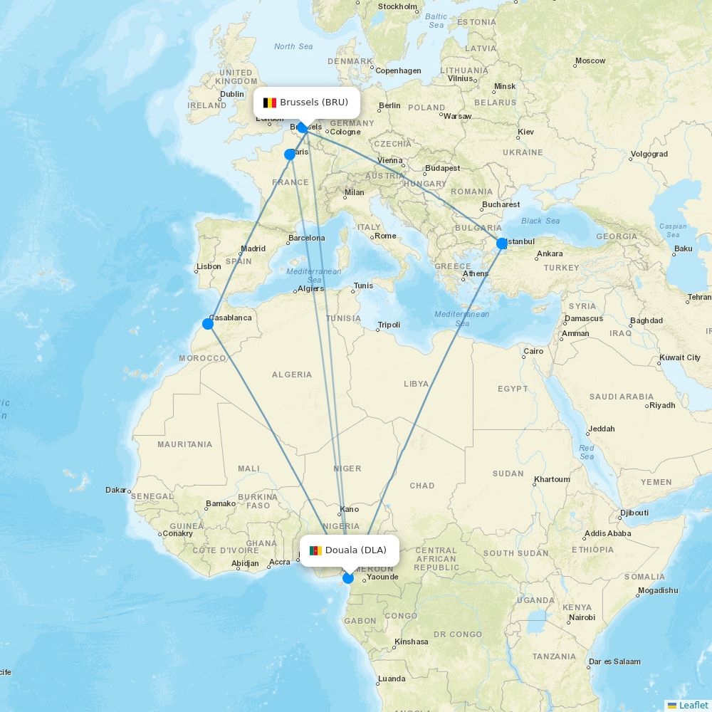 Brussels Airlines routes 2026 – map with all flights - Flight Routes